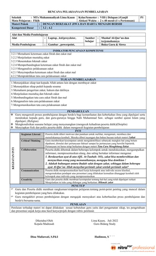 centralpendidikan.com RPP Fikih Kelas 8 SEM 1.pdf