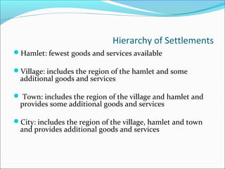 Central Place Theory | PPT