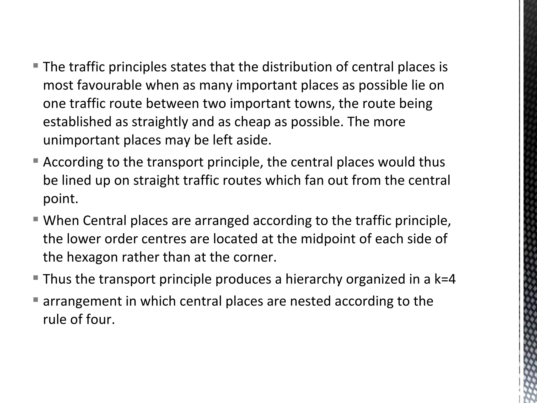 Central Place Theory | PPT | Geography | Science