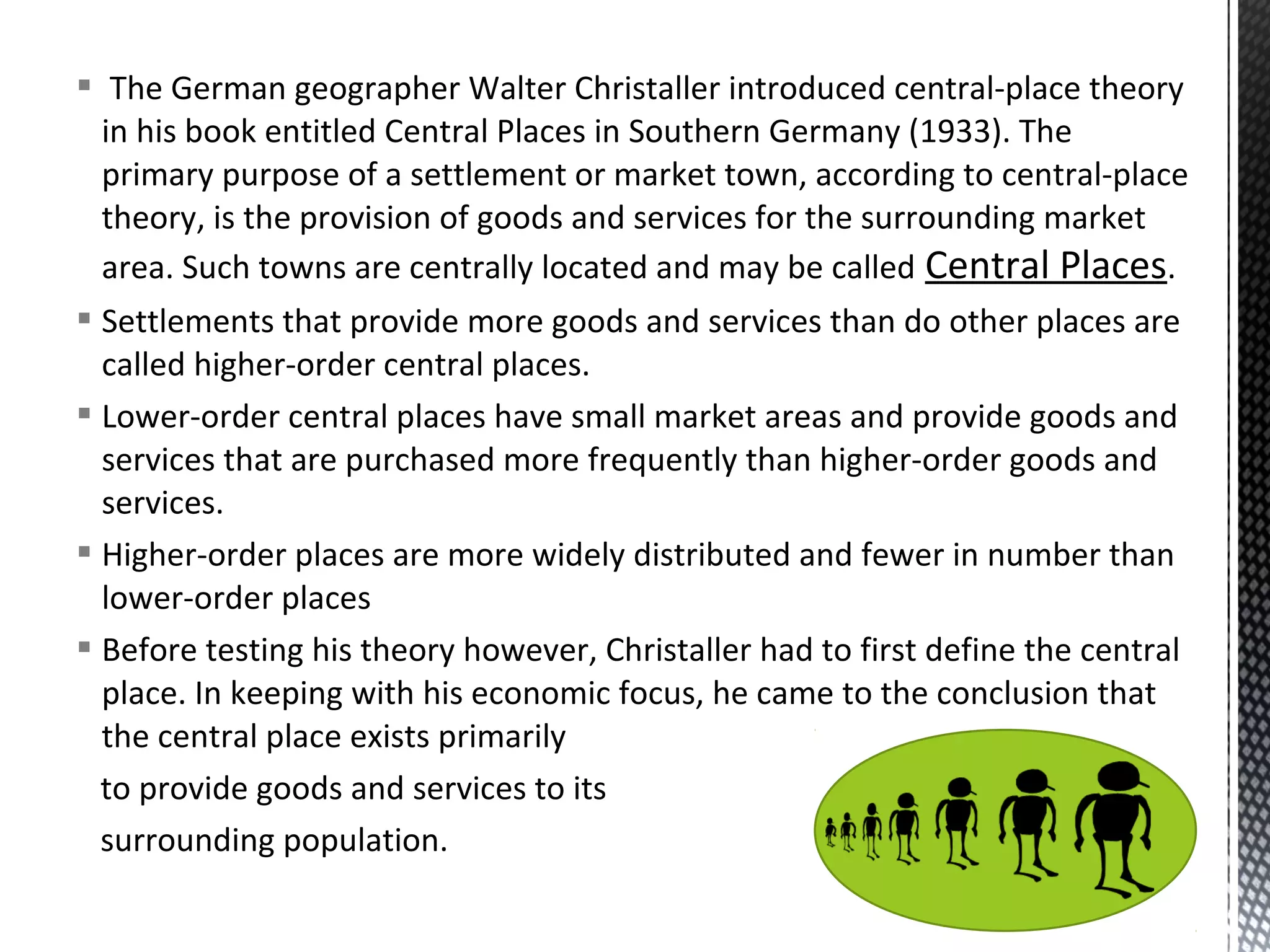 Central Place Theory | PPT