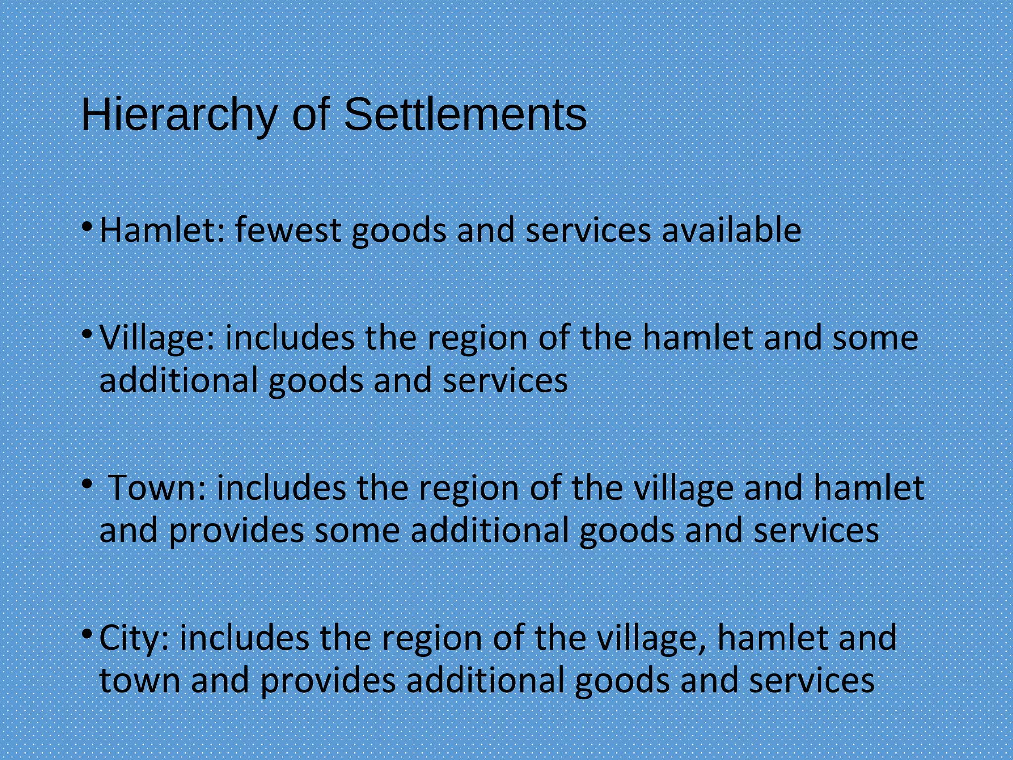 Central place theory | PPT