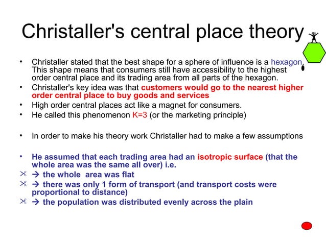 Central place theory-Human Geography | PPT