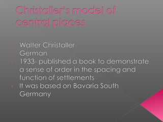 Christaller Model