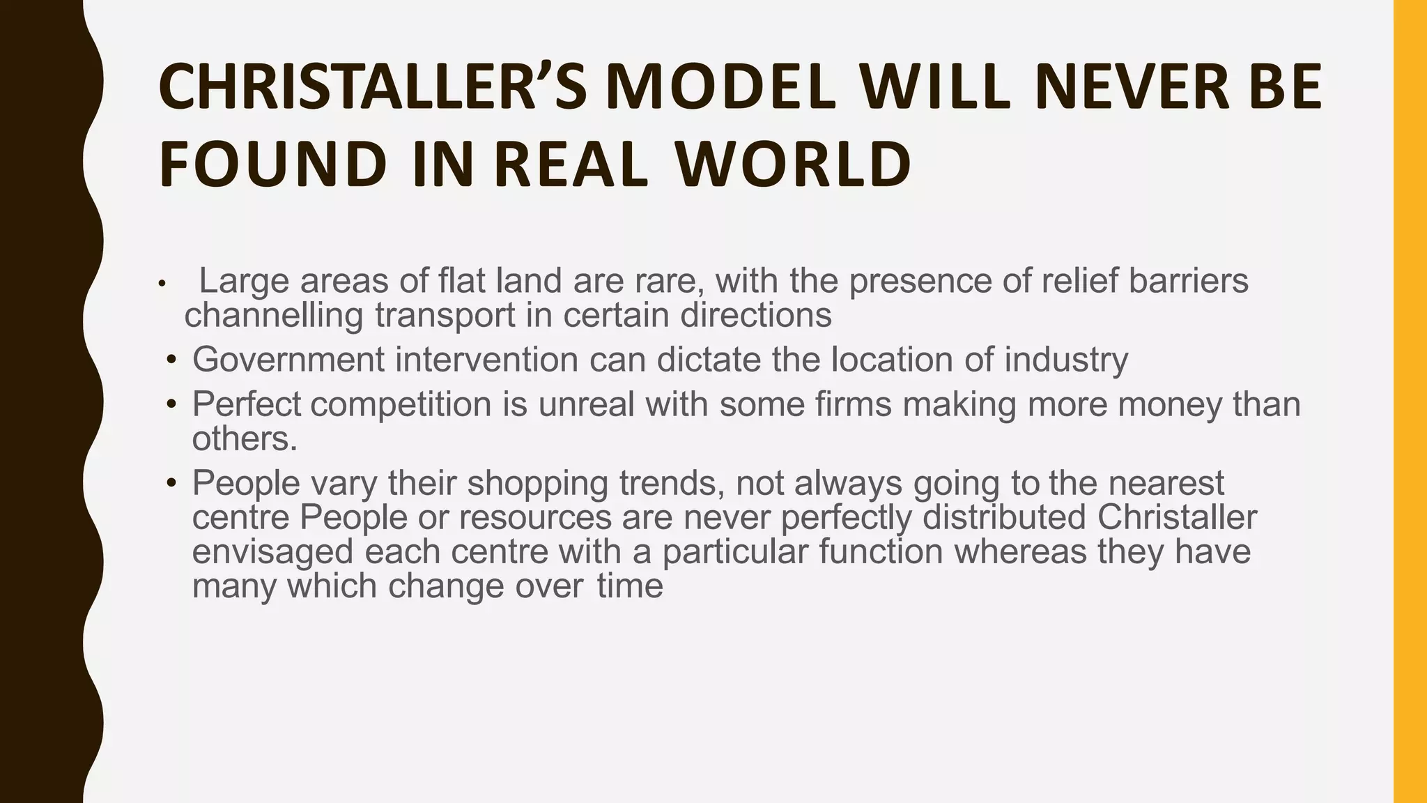 Central place theory | PPTX