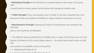 Central place theory | PPTX