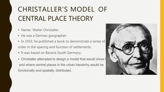 Central place theory | PPTX