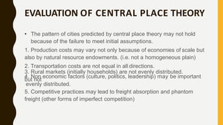 Central place theory | PPTX