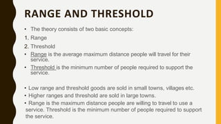 Central place theory | PPTX