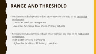 Central place theory | PPTX