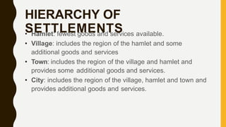 Central place theory | PPTX