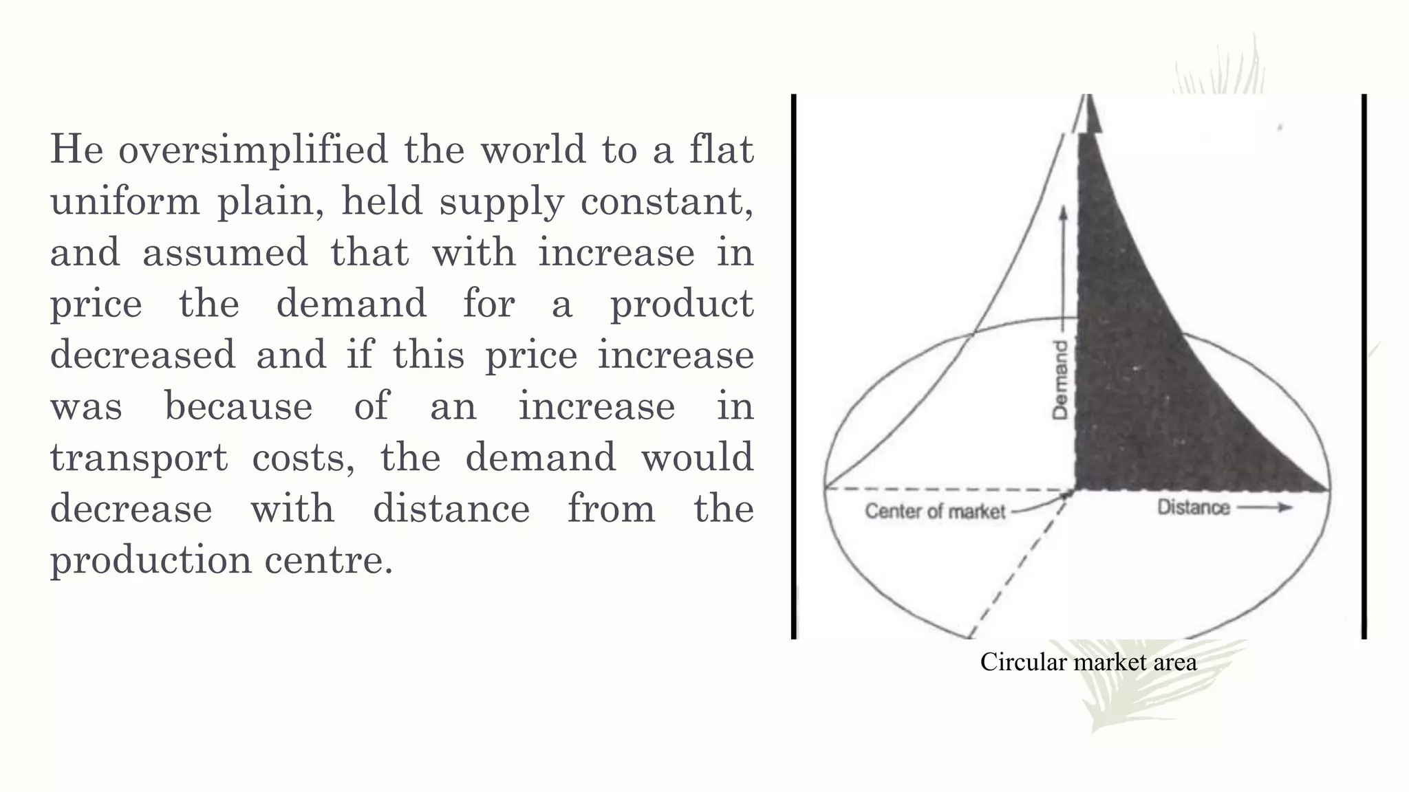 Central place theory of august losch | PPTX
