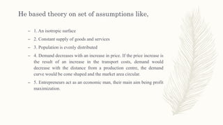 Central place theory of august losch | PPTX