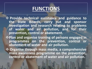 Central pollution control board | PPTX