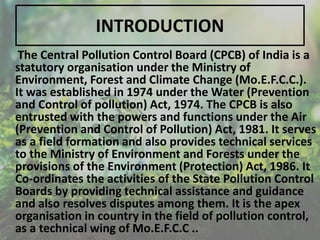Central pollution control board | PPTX