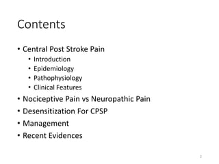 Central Post Stroke Pain.ppt