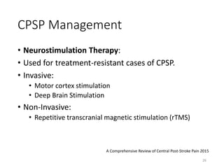 Central Post Stroke Pain.ppt