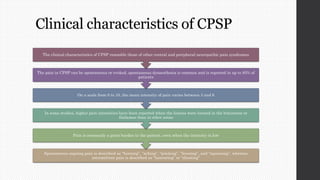 Central post stroke pain (cpsp) | PPTX