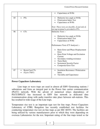 Central power research institute report | PDF | Power and Energy ...