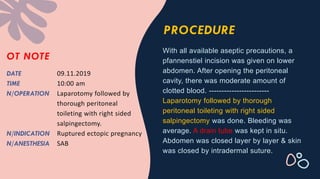A Case of Unruptured Tubal Pregnancy | PDF