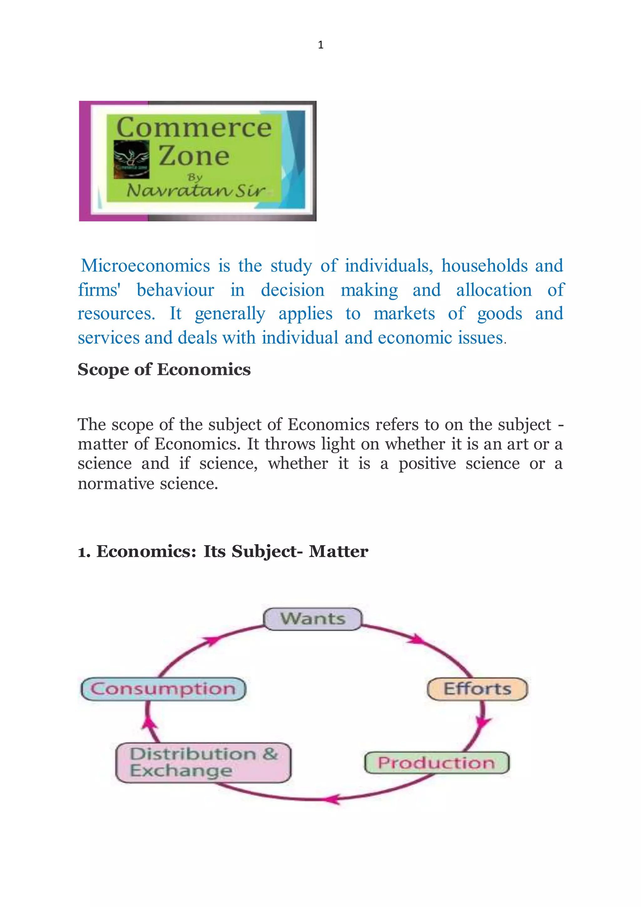 Central problem of economics | PDF