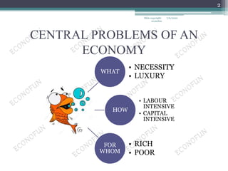 Central problems of an economy | PPT