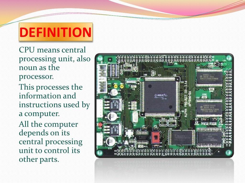 Central processing unit