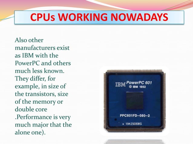 Central processing unit | PPT | Free Download