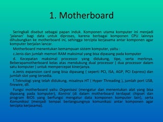 Central Processing Unit Ppt