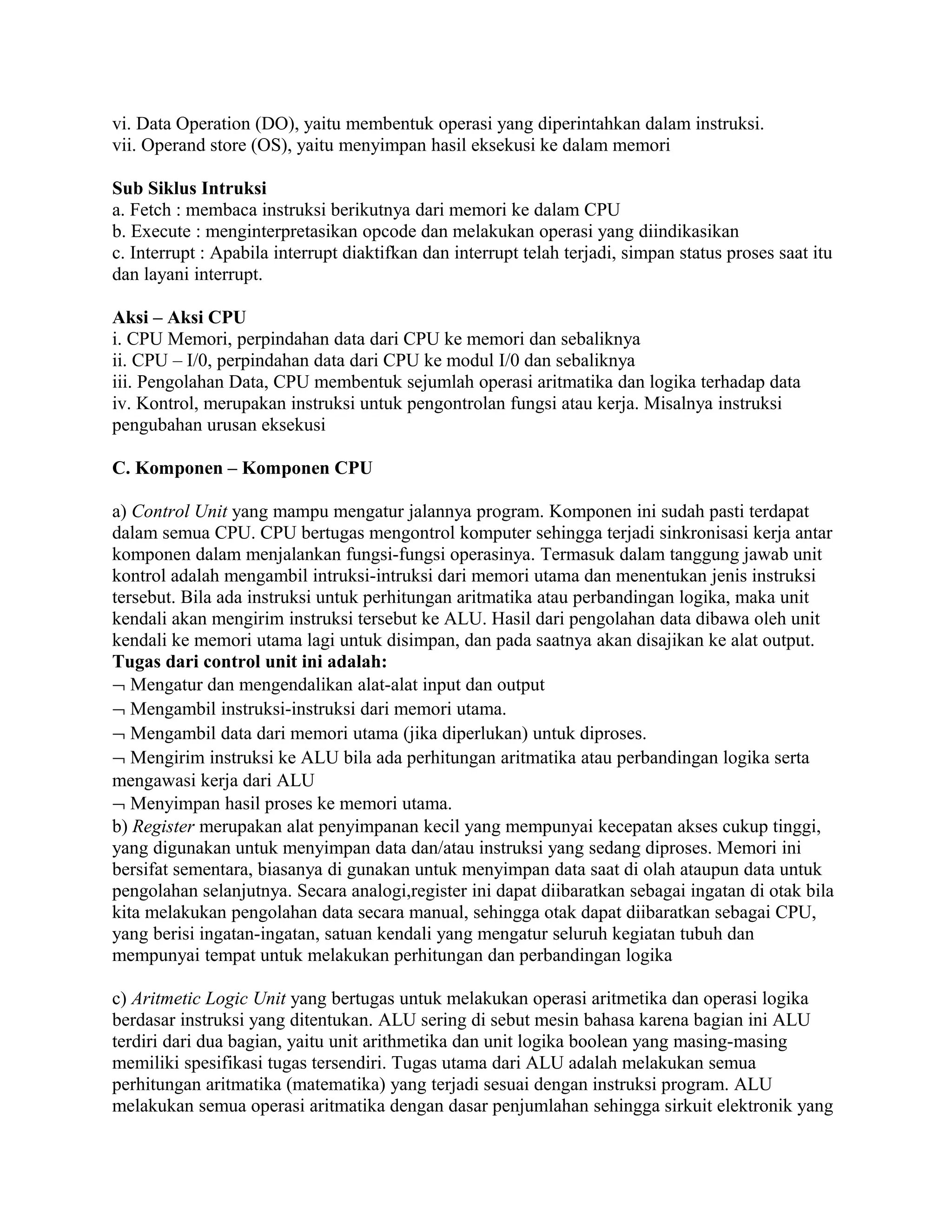 Central processing unit | DOC