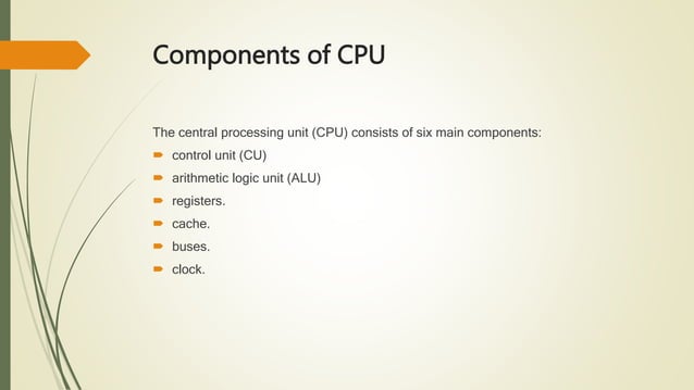 Central processing Unit.pptx | Operating Systems | Computer Software and Applications