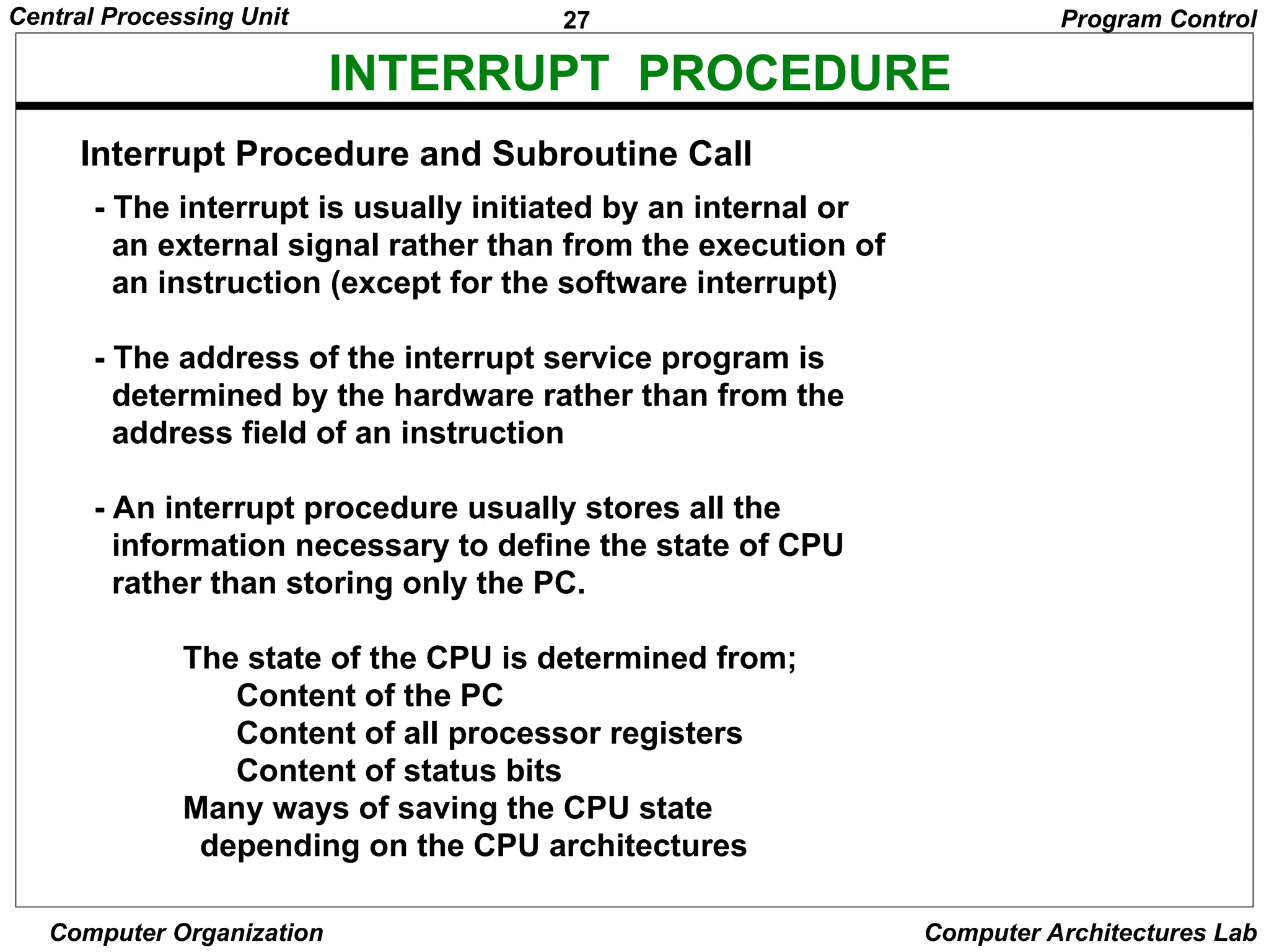 Central Processing Unit Computer Organization Ppt