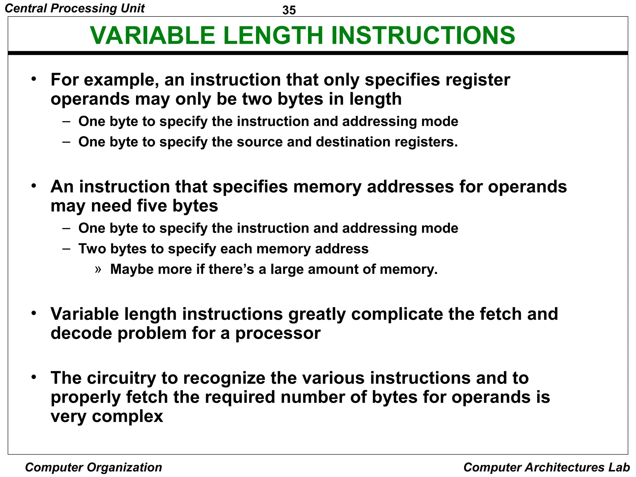 Central Processing Unit_Computer Organization.ppt | Operating Systems ...
