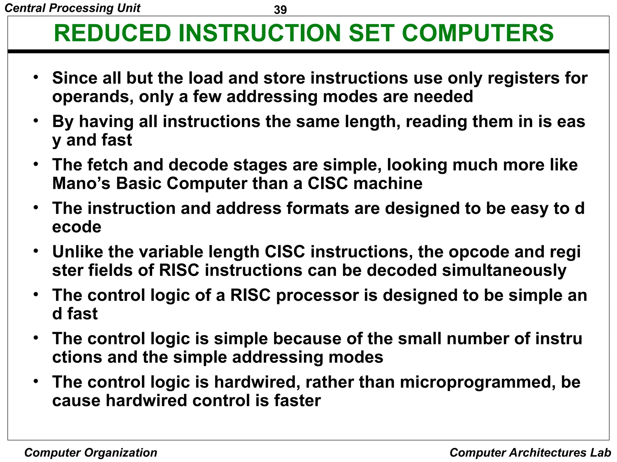 Central Processing Unit_Computer Organization.ppt | Operating Systems ...