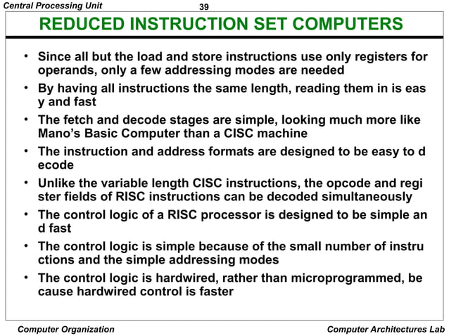 Central Processing Unit_Computer Organization.ppt | Operating Systems ...