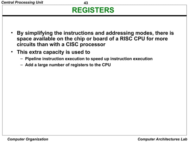 Central Processing Unit_Computer Organization.ppt | Operating Systems | Computer Software and ...
