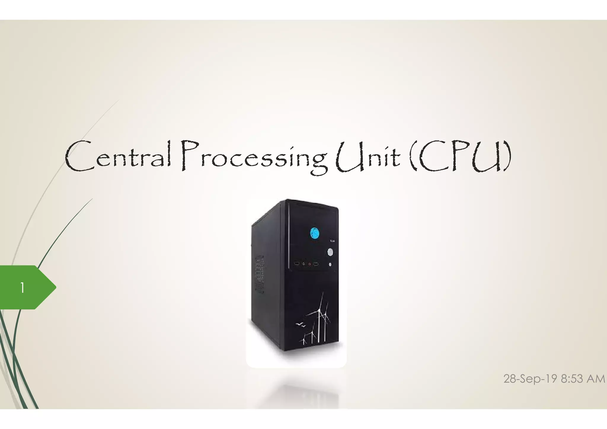 Central processing unit (cpu) | PDF
