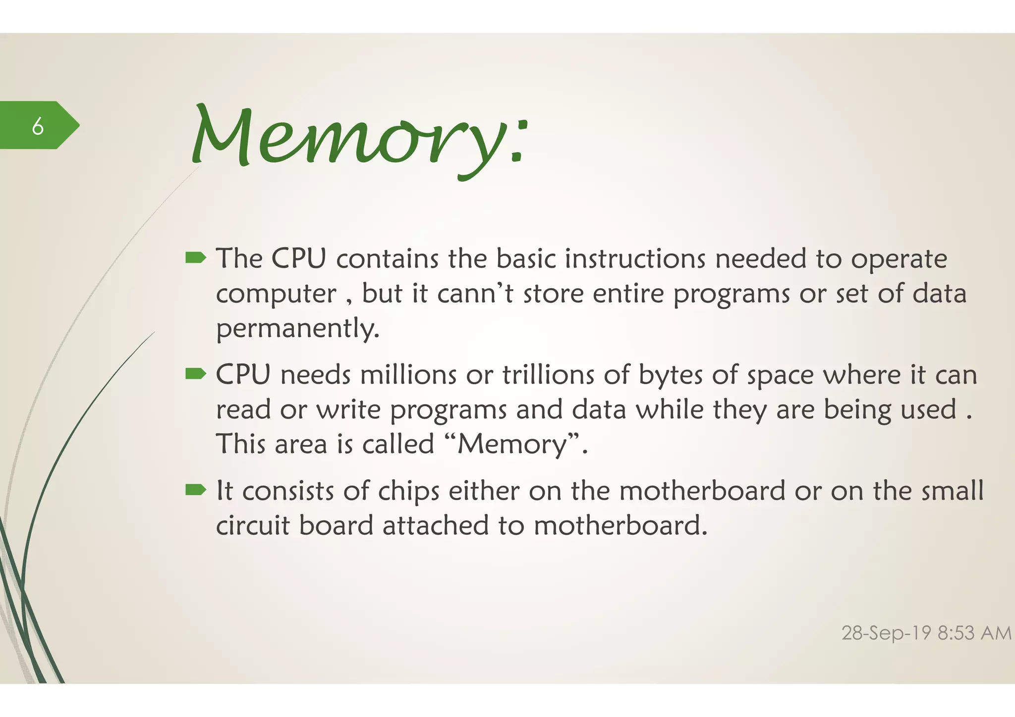 Central processing unit (cpu) | PDF