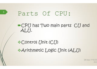 Central processing unit (cpu) | PDF