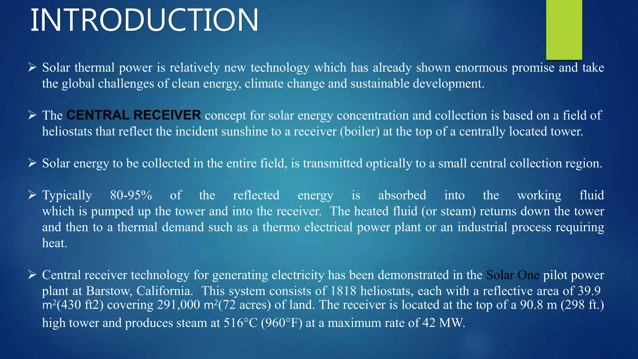 Central receiver power system | PPTX