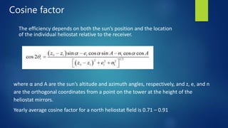 Central receiver power system | PPTX | Power and Energy Industry ...