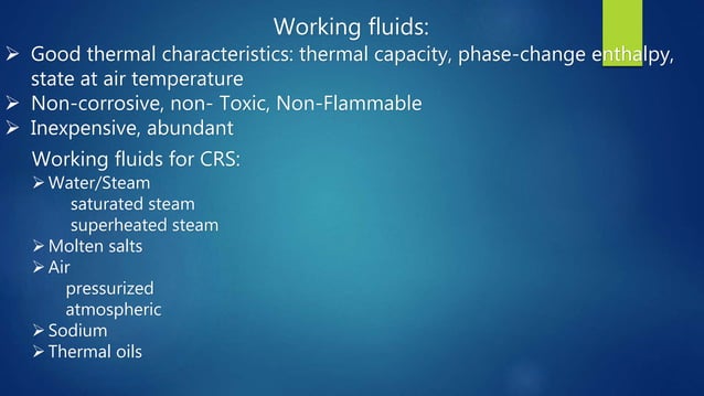 Central receiver power system | PPTX | Power and Energy Industry ...