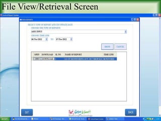 Central report system for lg | PPT