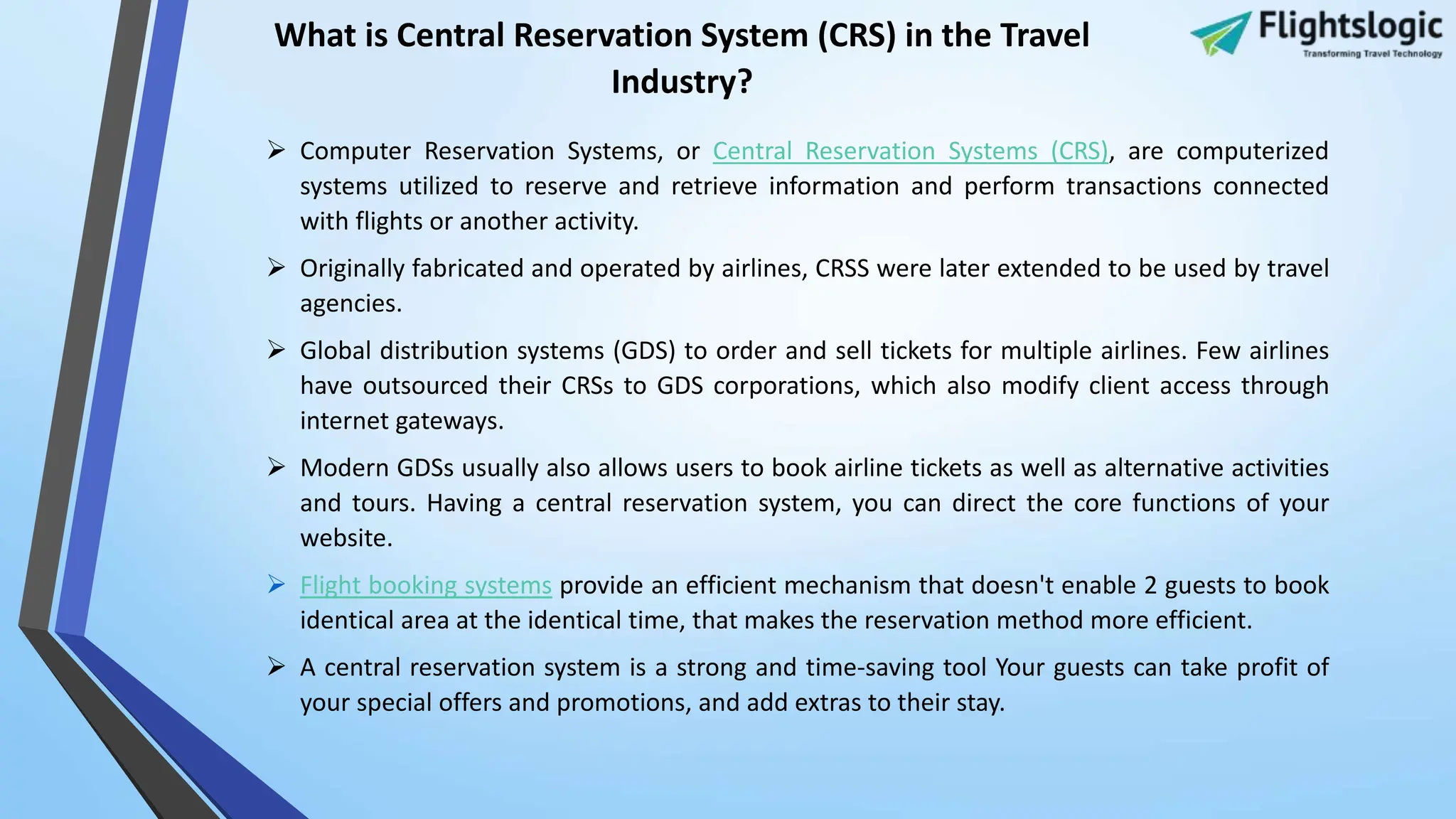 Central Reservation System | CRS System | PPT