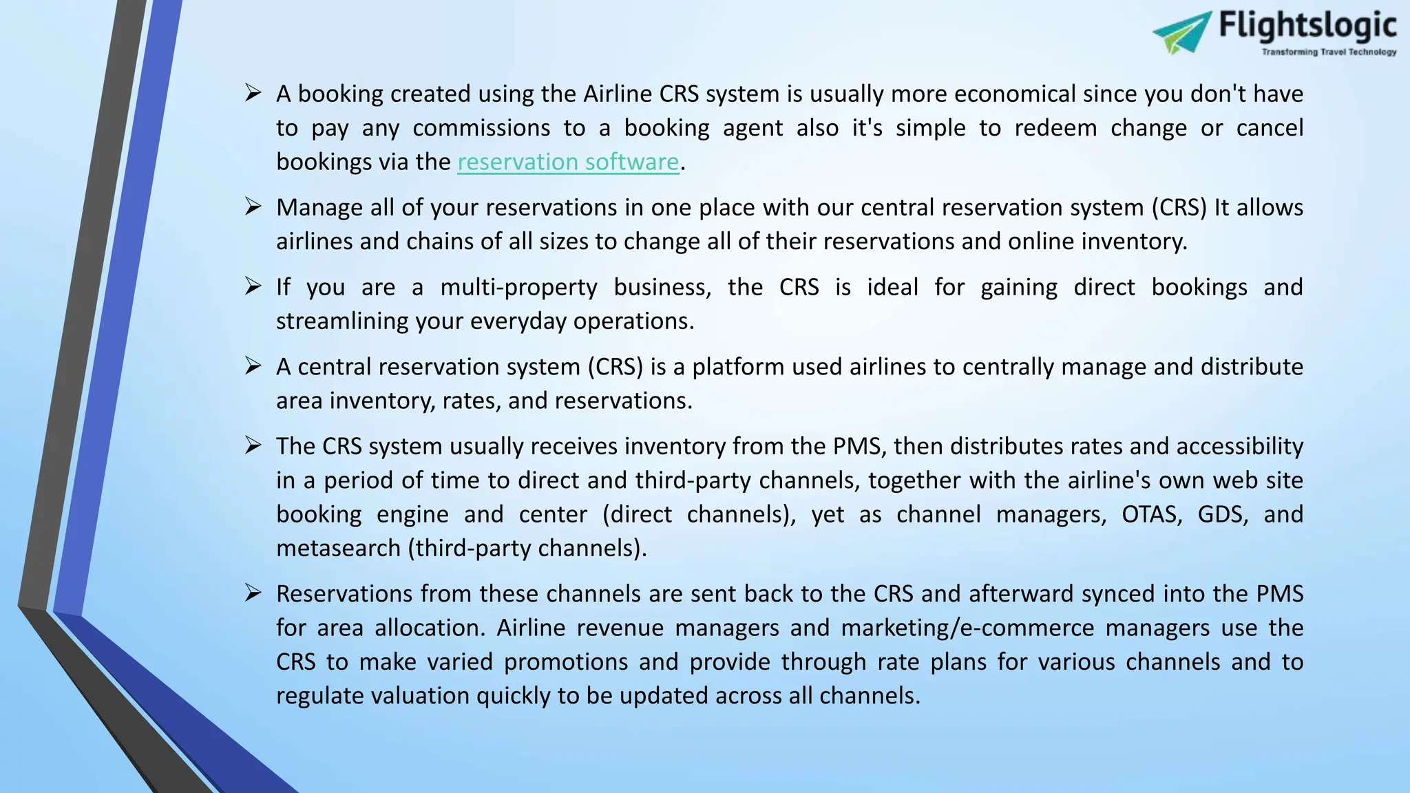 Central Reservation System | CRS System | PPT