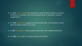 Central retinal artery occlusion | PDF
