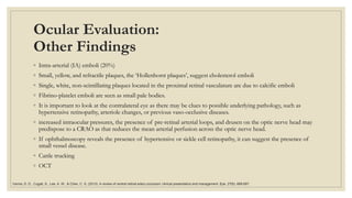 Central Retinal Artery Occlusion | PPTX