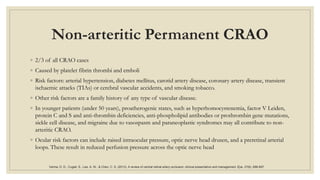 Central Retinal Artery Occlusion | PPTX