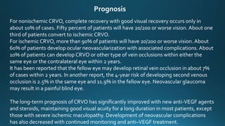 Central retinal vein occlusion CRVO | PPTX
