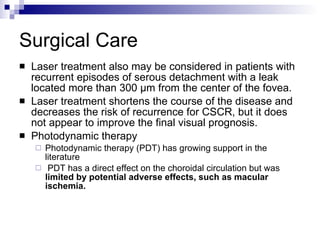 Central Serous Chorioretinopathy | PPT
