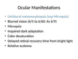 Central Serous Chorioretinopathy - Diagnosis and Management | PPT